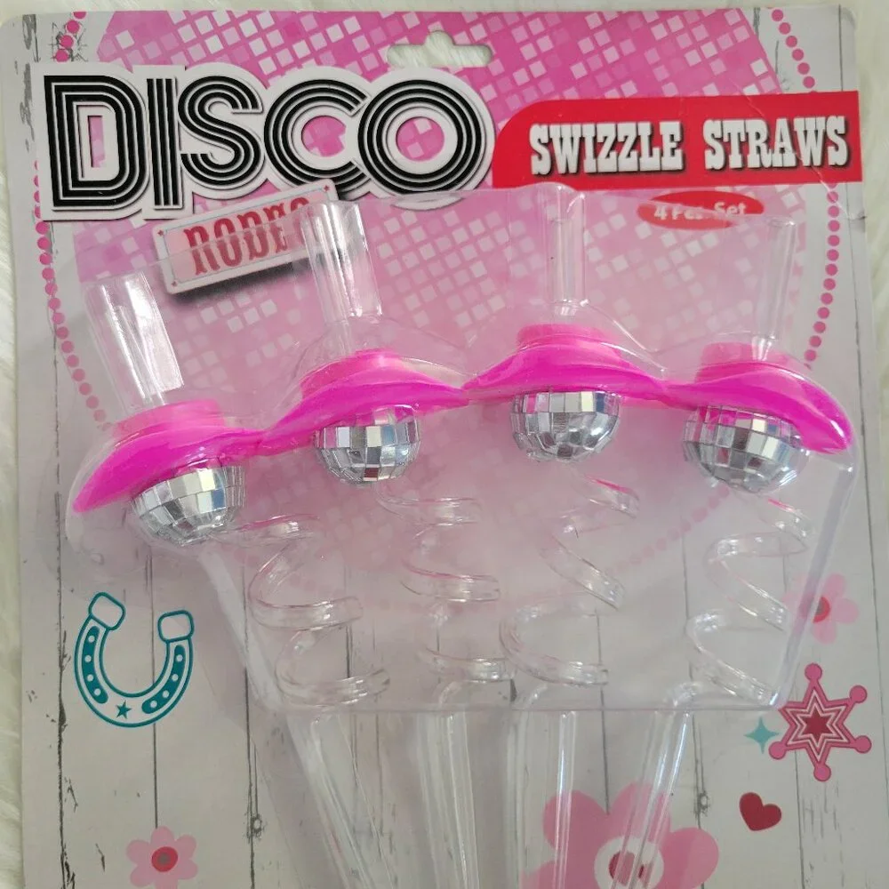Dining | Disco Rodeo Swizzle Straw Set | Poshmark
